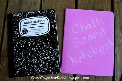DIY Chalkboard Notebook - 24/7 Moms