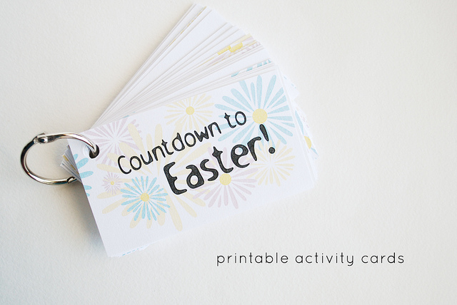 Countdown to Easter Activity Cards - 24/7 Moms