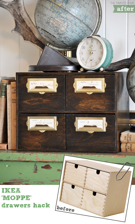 DIY Moms - Card File Drawers Ikea Hack - 24/7 Moms