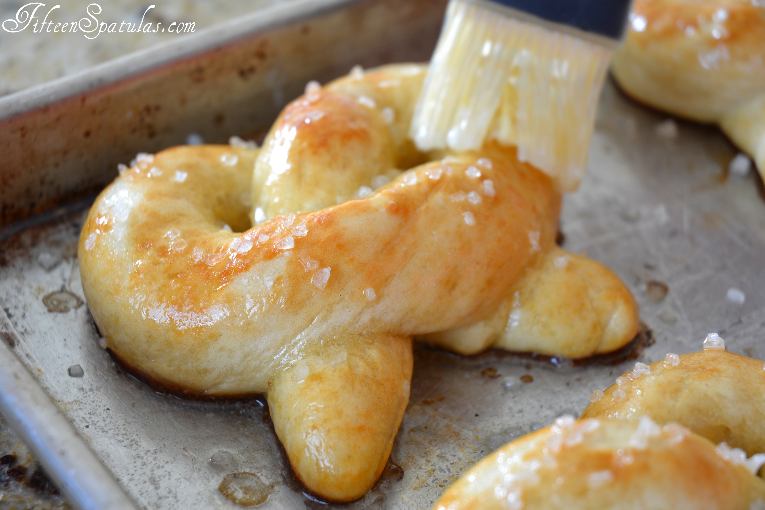 Simple Hot Buttered Fluffy Pretzels - 24/7 Moms