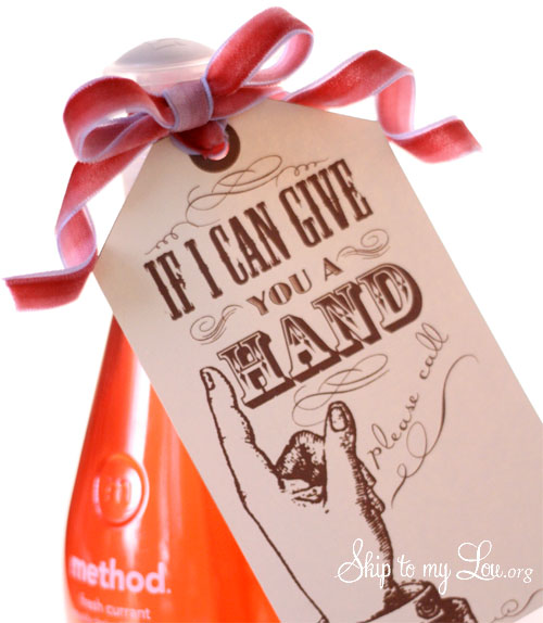 Lend a Helping Hand Teacher Gift {Free Printable} - 24/7 Moms