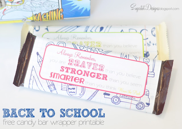 Free Back To School Candy Bar Wrappers - 24/7 Moms