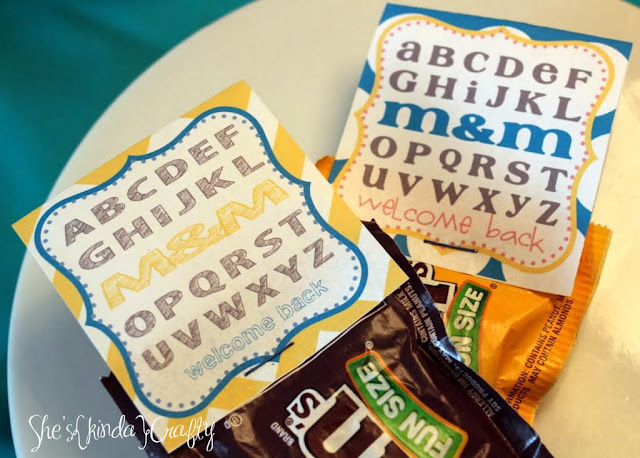M&M Back To School Treat {Free Printable} - 24/7 Moms