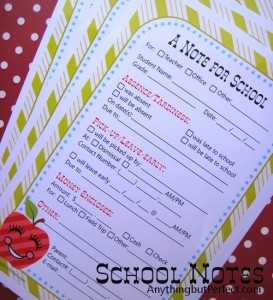 Simplify Writing Notes With Free School Notes - 24/7 Moms