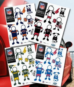Deal: Pay $10 for iChameleons NFL Family Car Decal Set (60% Off - a $25 ...