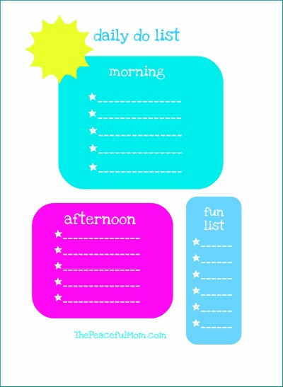 Kids Daily Planner Checklist {Printable} - 24/7 Moms