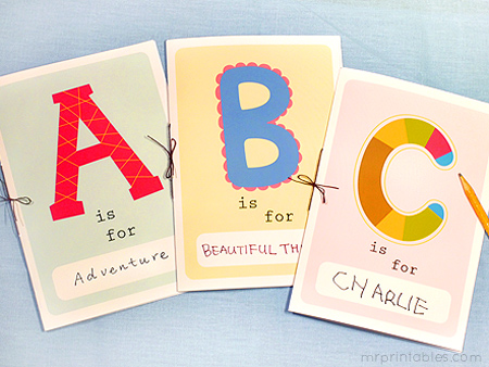 FREE Printable ABC Books - 24/7 Moms