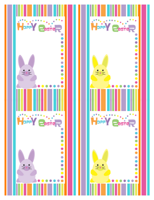 Free "Hoppy Easter" Printable Cards - 24/7 Moms