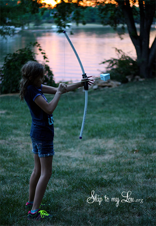 DIY PVC Bow and Arrow - 24/7 Moms
