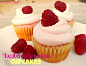 Raspberry Lemonade Cupcakes - 24/7 Moms
