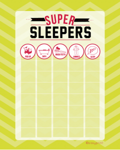 Free Super Sleeper Chart Printable - 24/7 Moms