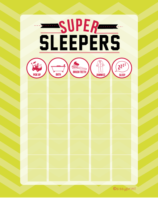 Free Super Sleeper Chart Printable - 24/7 Moms