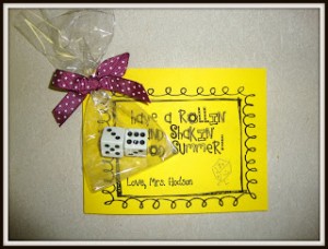 Math Dice Gift - End of the School Year - 24/7 Moms