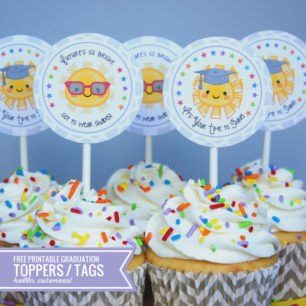 Free Happy Graduation Square Tag Printables - 24/7 Moms