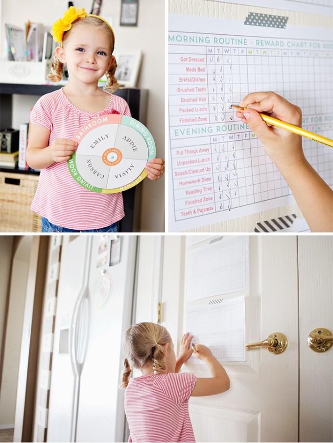 Free Chore Chart (Checklist and Wheel) Printables - 24/7 Moms