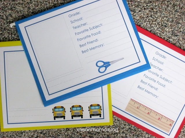 Box of School Memories {Free Printable} - 24/7 Moms