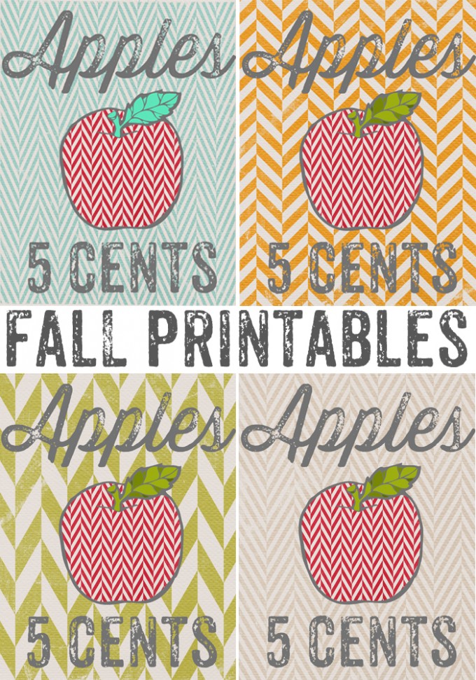 Free Apple Sign Printable - 24/7 Moms
