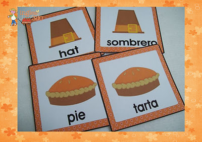 Free Printable Spanish and English Thanksgiving Game - 24/7 Moms