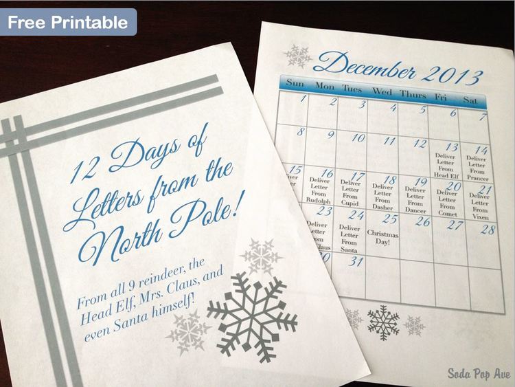 12 Days of Letters from Santa - 24/7 Moms