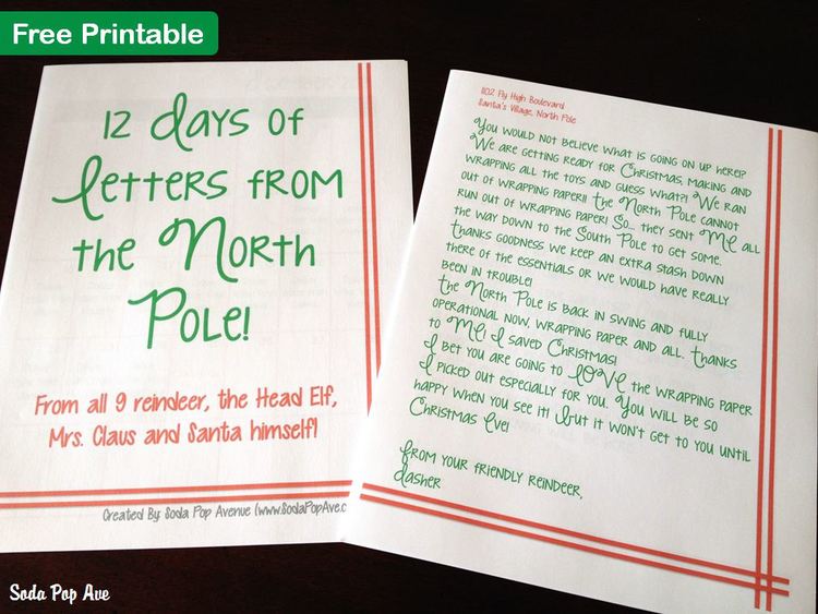 12 Days of Letters from Santa - 24/7 Moms