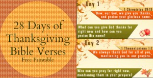 Family Fun Thanksgiving Bible Verse Countdown - 24/7 Moms