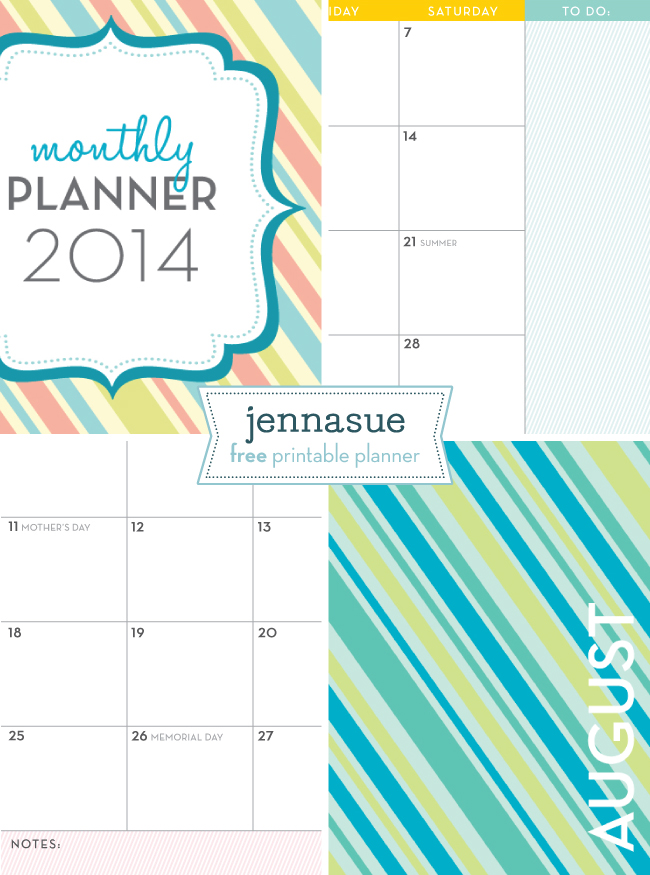 15 FREE Printable Calendars for 2014 - 24/7 Moms