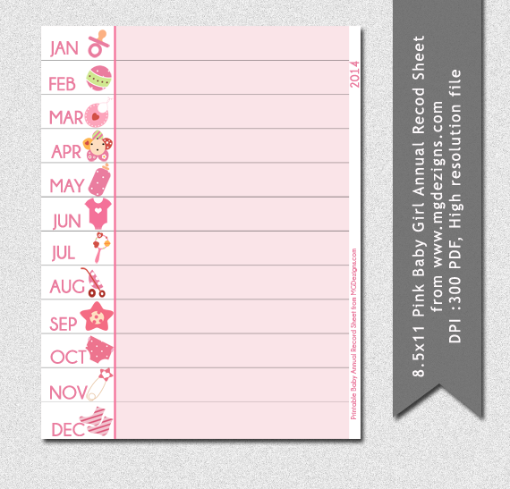 Free Baby Record Sheet Printable - 24/7 Moms
