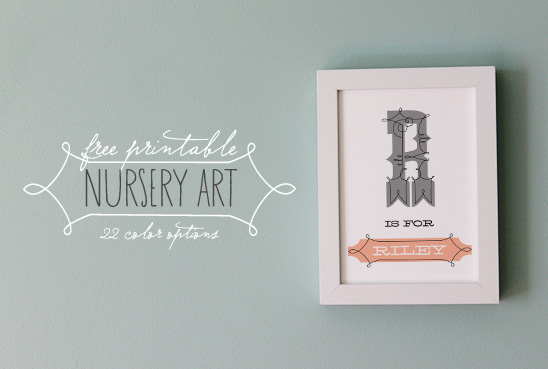 Free Nursery Art Printable - 24/7 Moms