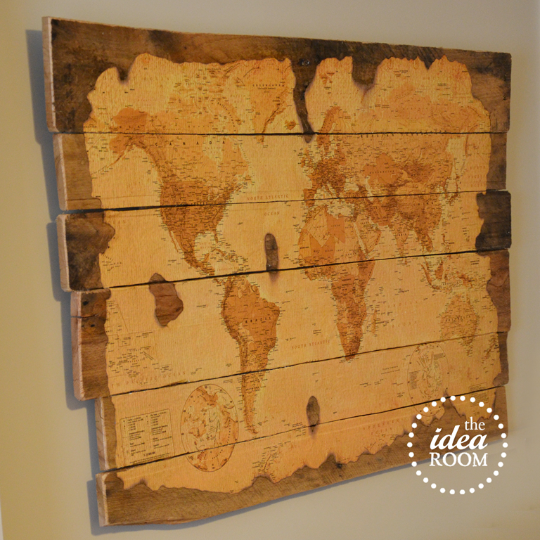 DIY Wood Pallet Map Tutorial - 24/7 Moms