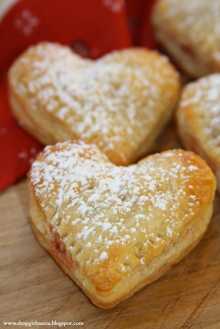 Heart Shaped Puff Pastry Pockets - 24/7 Moms