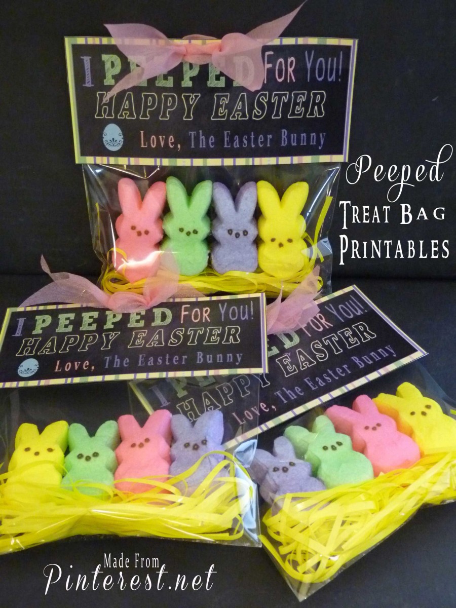 Free Peeped Treat Bag Printables - 24/7 Moms