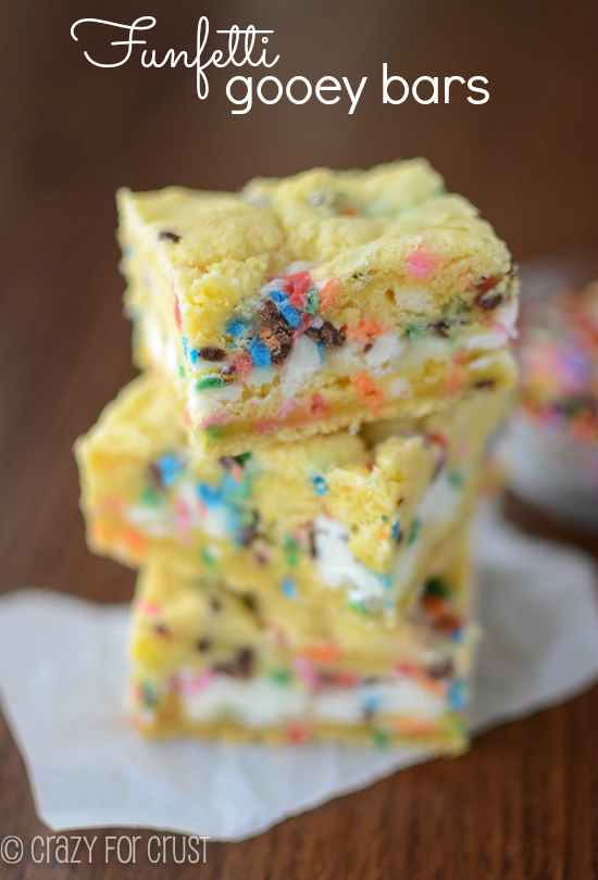 Funfetti Gooey Bars - 24/7 Moms