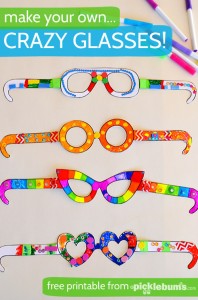 Free Crazy Glasses Printable - 24/7 Moms