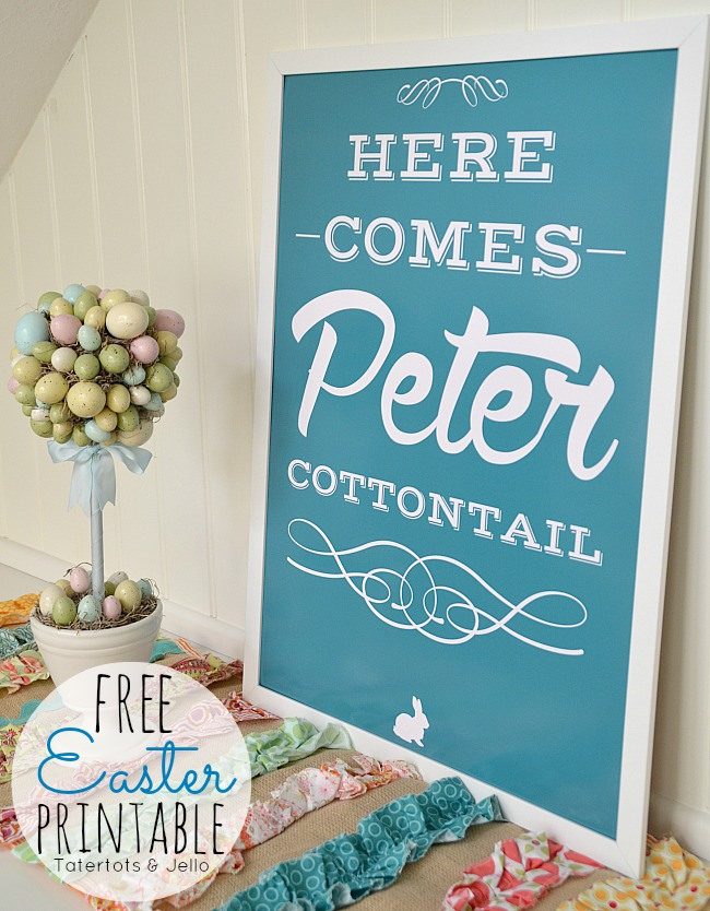 Free Peter Cottontail Printable - 24/7 Moms