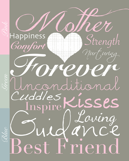 Free Mother's Day Subway Art Printable - 24/7 Moms