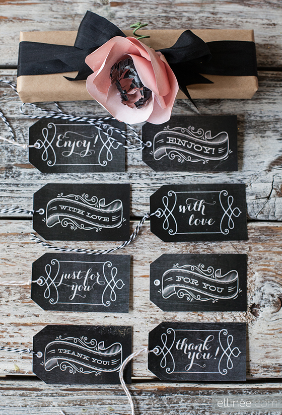 Free Chalkboard Gift Tag Printables - 24/7 Moms