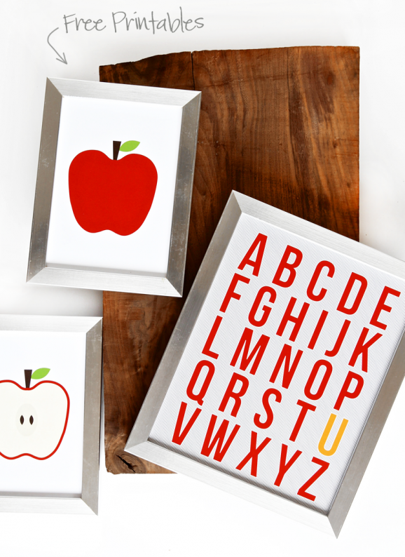 Free Modern Alphabet Art Print Printables - 24/7 Moms