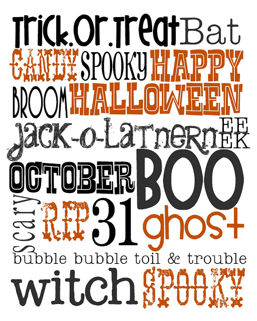 Free Halloween Subway Art Printable - 24/7 Moms