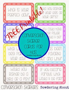 Free Conversation Card Printables - 24/7 Moms
