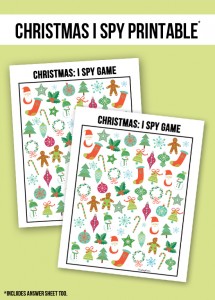Free Christmas I Spy Printable - 24/7 Moms