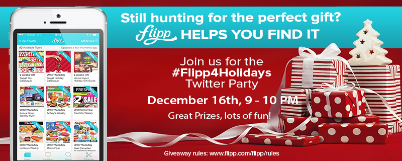 Flipp Twitter Party - WIN Prizes #Flipp4Holidays - 24/7 Moms