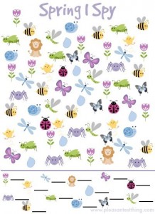 Free Spring I Spy Printable - 24/7 Moms