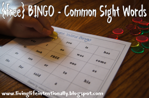 Free Sight Word Bingo Game Printable - 24/7 Moms