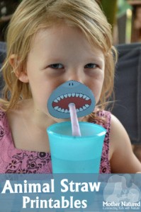Free Animal Straw Printables - 24/7 Moms