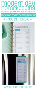Free Weekly Cleaning Routine Printable - 24/7 Moms
