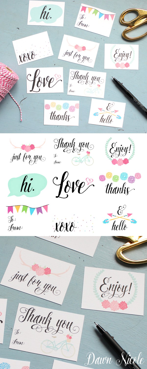 Free Everyday Gift Tag Printables - 24/7 Moms