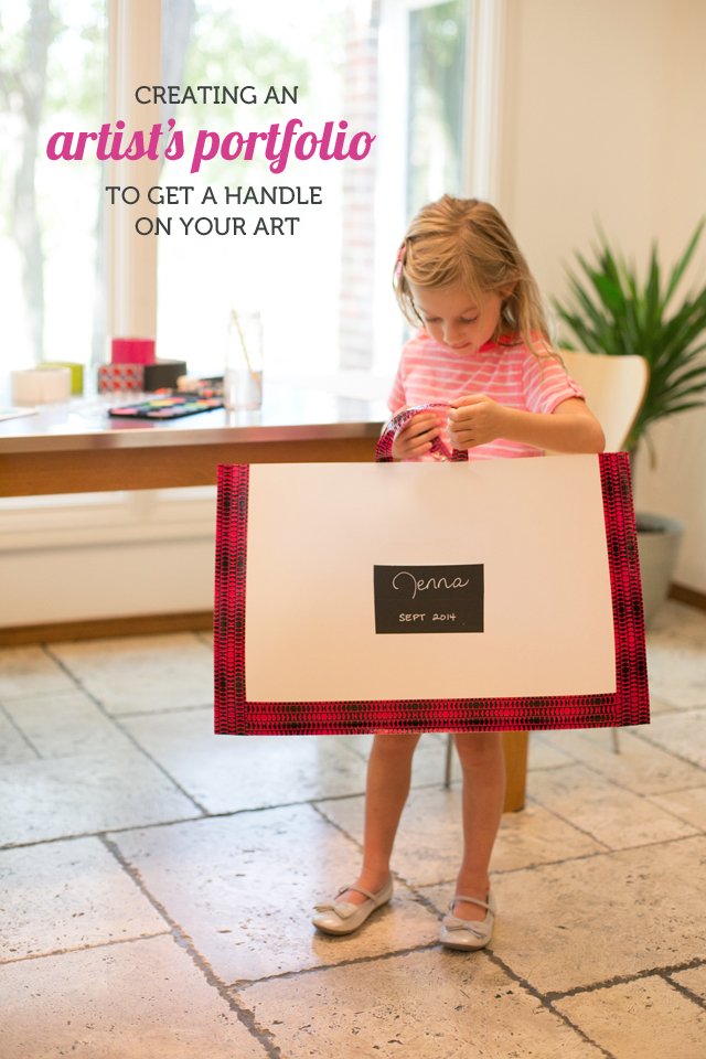 MOM Tip: DIY Art Portfolio for your Kids Art Work - 24/7 Moms