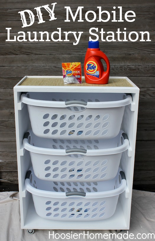 DIY Mobile Laundry Station - 24/7 Moms