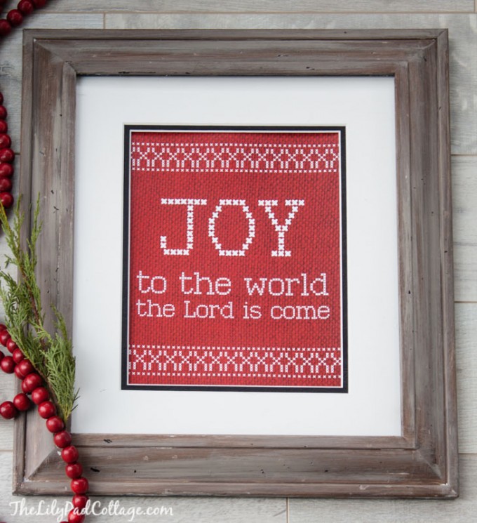 Free Joy to the World Printable - 24/7 Moms
