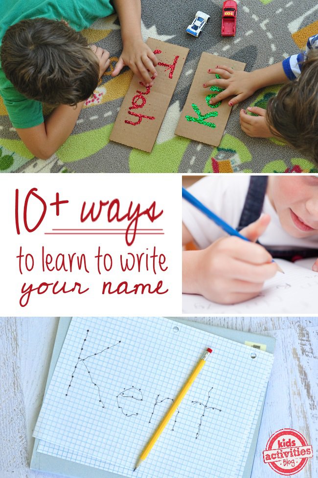 MOM Tip: 10 Ways To Practice Writing Your Name - 24/7 Moms